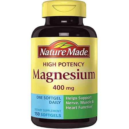 Amazon.com: Nature Made Extra Strength Magnesium 400 Milligrams - 150 ...