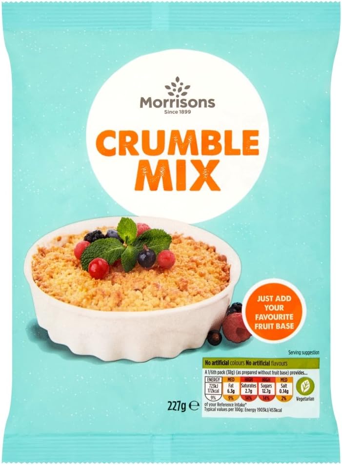 Morrisons Crumble Mix, 227g : Amazon.co.uk: Grocery
