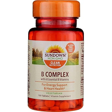 Amazon.com: Sundown Vitamin B Complex 100% RDV, 100 Tablets (Pack of 3 ...