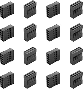 Heyiarbeit 2x5P JST SM Female Housing Connector 2.54mm Pitch Header Crimp Terminals Connector ...