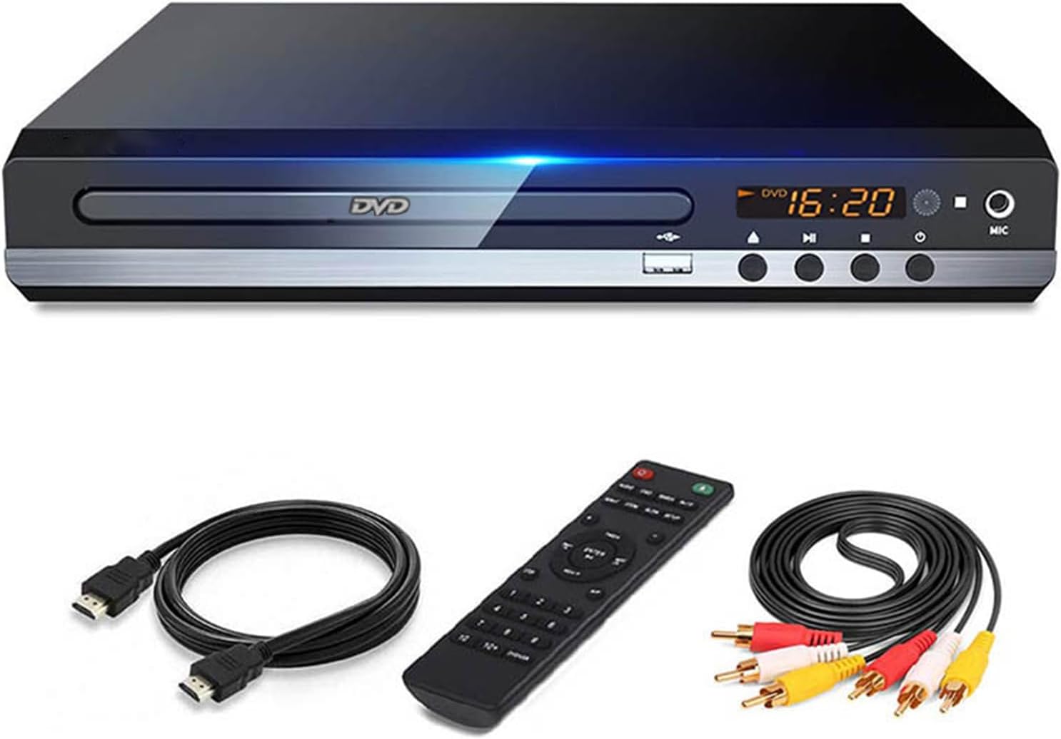 Generic DVD/CD Player for TV with HDMI/AV/RCA Output, HD 1080P Region ...