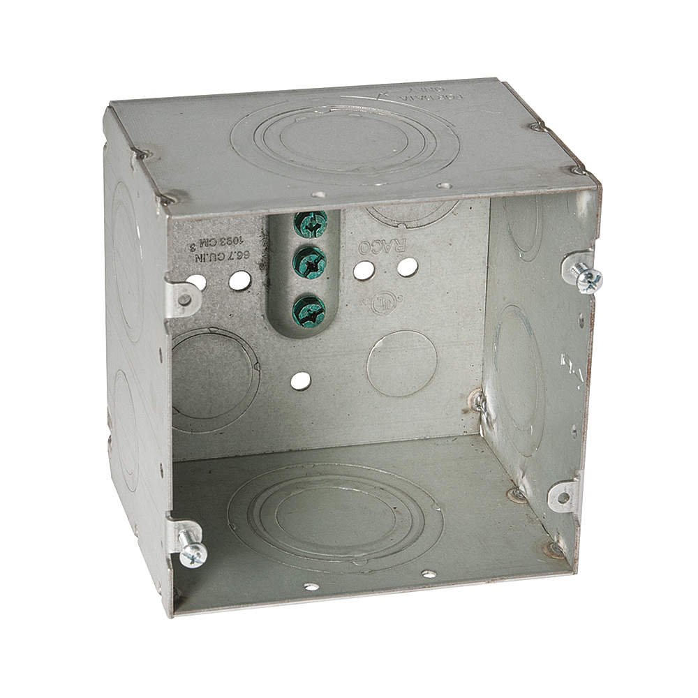 Hubbell-Raco 260 Square Data Electrical Box, 3-1/4" Deep, 4-11/16 ...