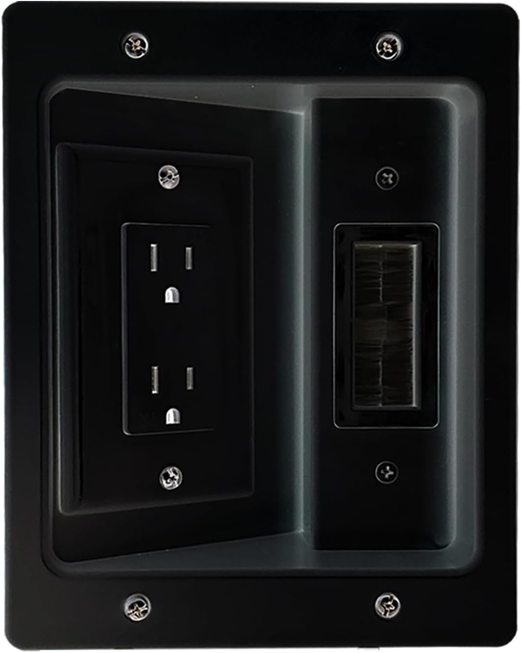 Amazon.com: Lanceton in-Wall Cable Management Kit, Recessed Outlet for ...