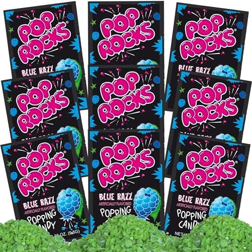 Amazon.com : Pop Rocks Candy - Pop Rocks Bulk Pack by Gaudum (Blue Razz ...
