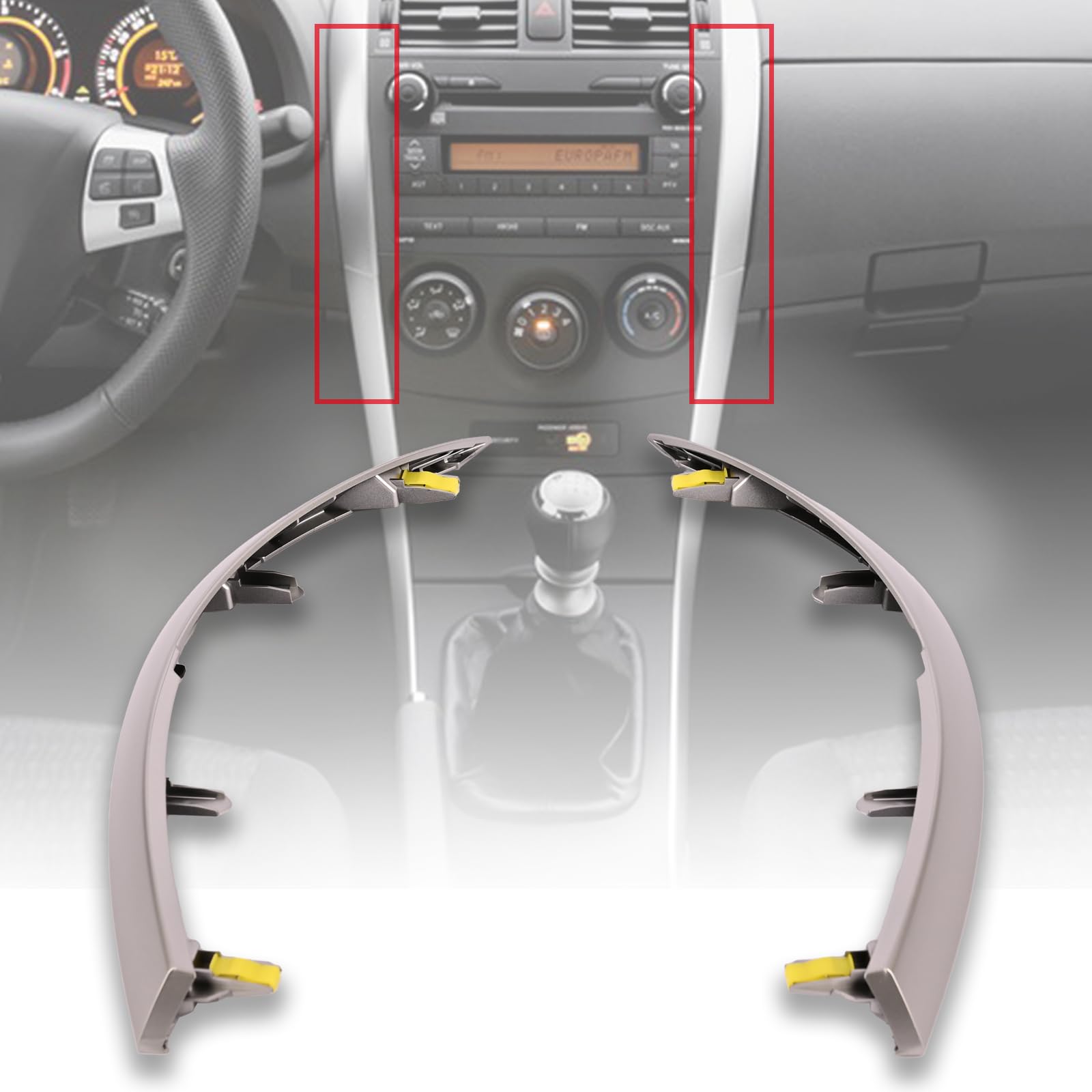 Amazon.com: Getfarway Left & Right Upper Side Central Dashboard Cover ...