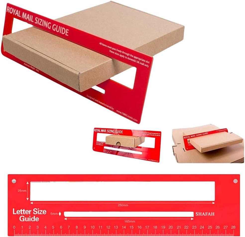 SHAFAH - Mail PPI Letter Size Guide Ruler Post Office Postal Price ...