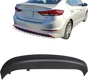 Amazon.com: SecosAutoparts Rear Lower Bumper Valance Fit for Hyundai ...