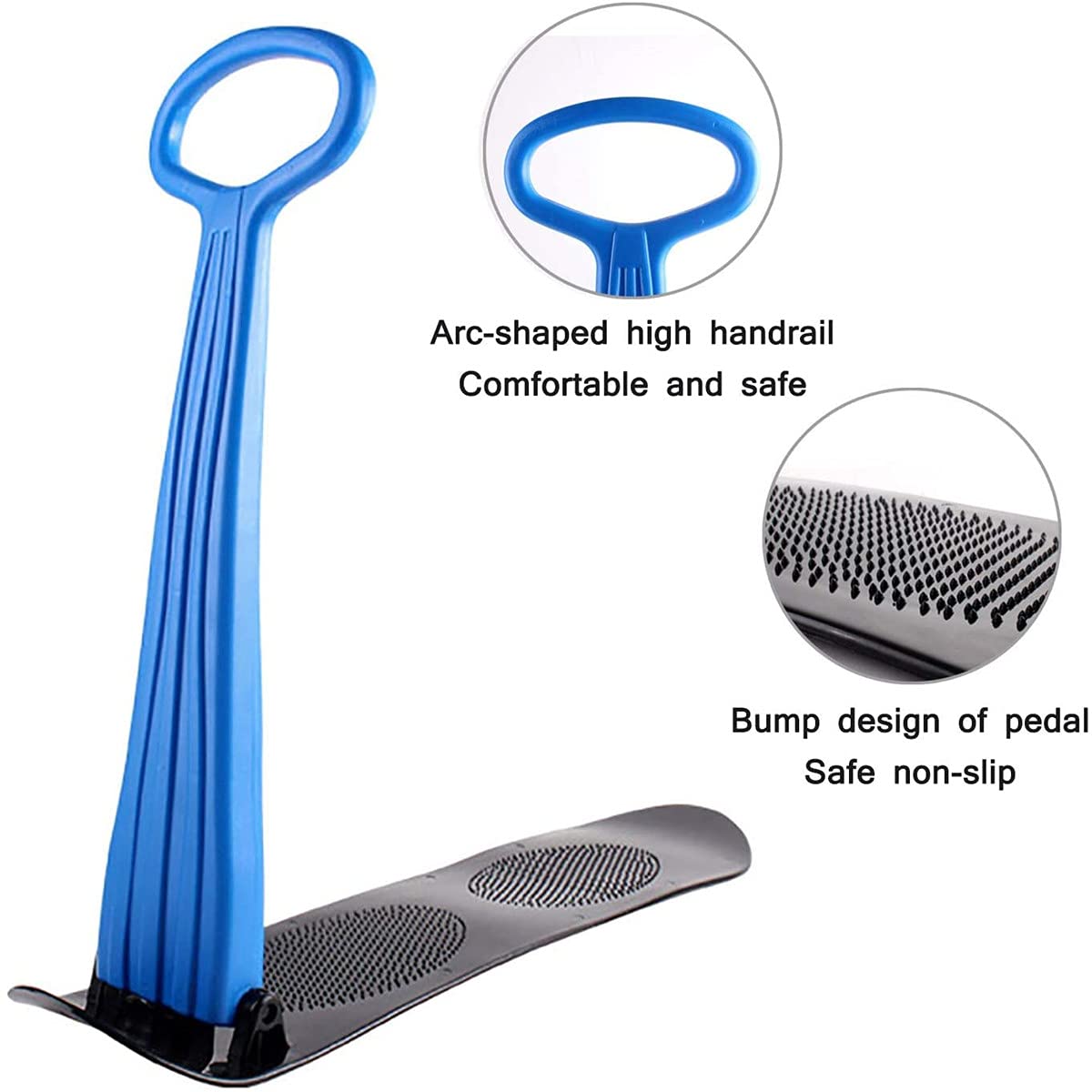 Femont Ski Scooter Snow Sled Board for Outdoor Sports, Cold-Resistant ...