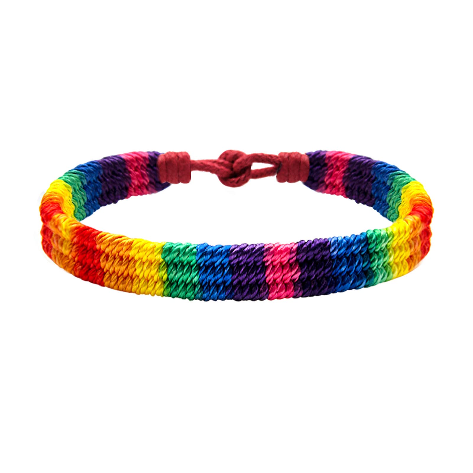 Snapklik.com : Rainbow LGBT Pride Bracelet Handmade Braided Friendship ...