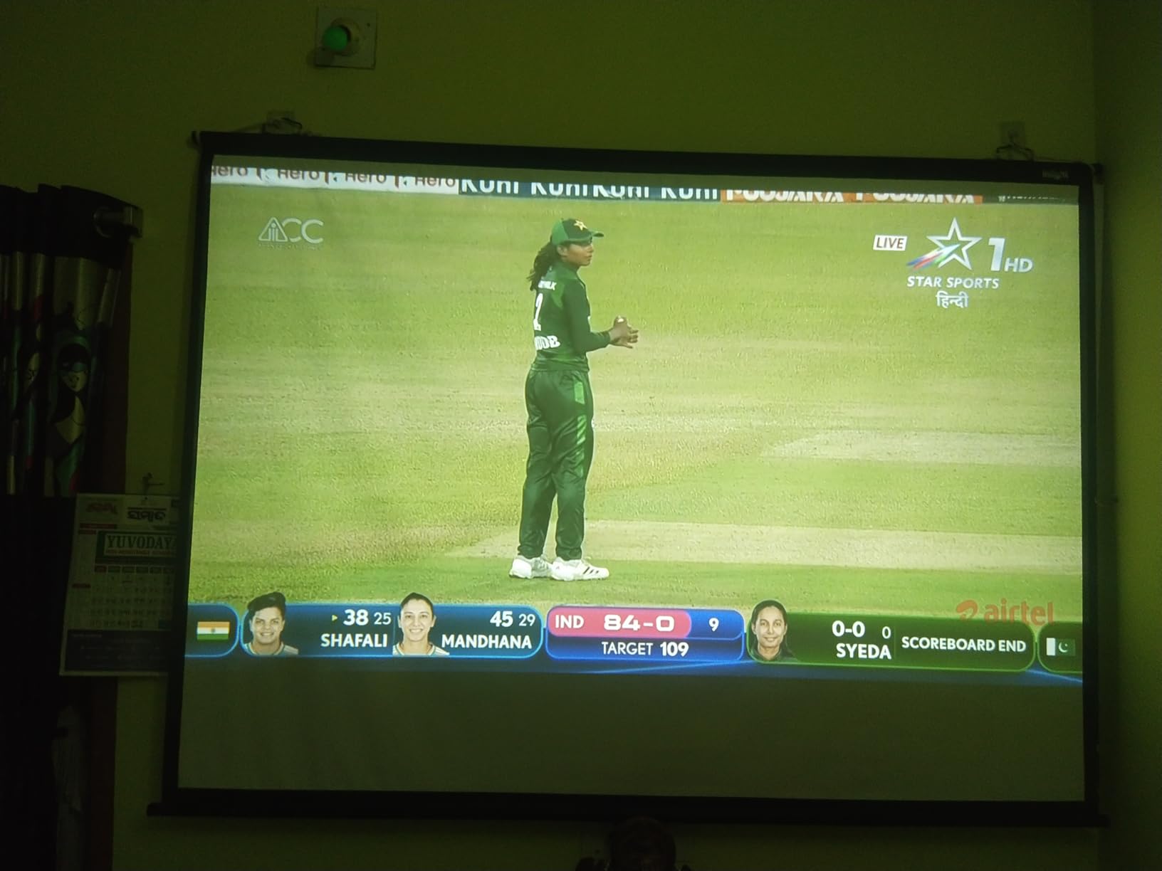 Inlight Map Type Projector Screen, 6 W x 4 H(in Imported HIGH GAIN ...