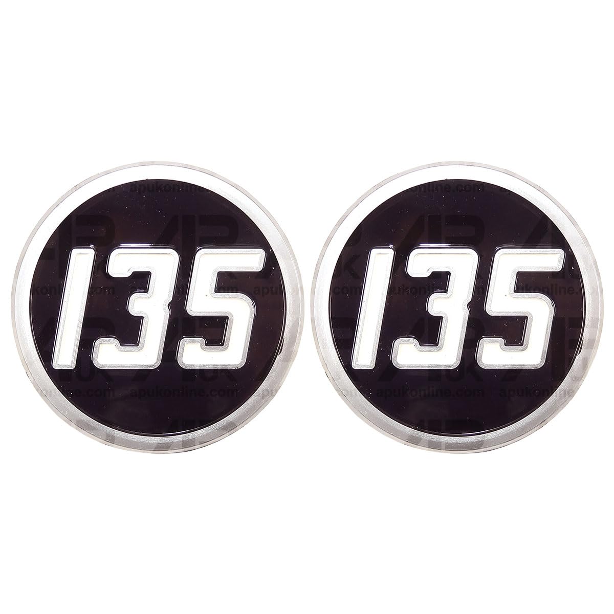 Apuk 2x Side Bonnet Hood Badge Medallion Emblem Plastic Replacement ...