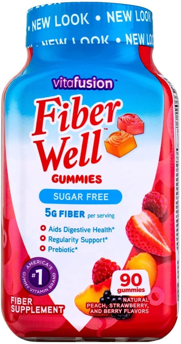 Amazon.com: VitaFusion, Fiber Well Gummies, Fiber Supplement, Assorted ...
