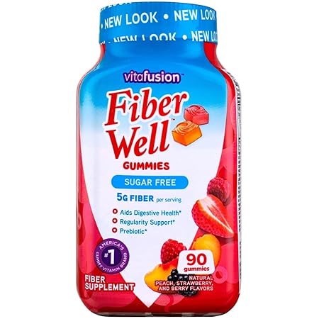 Amazon.com: VitaFusion, Fiber Well Gummies, Fiber Supplement, Assorted ...