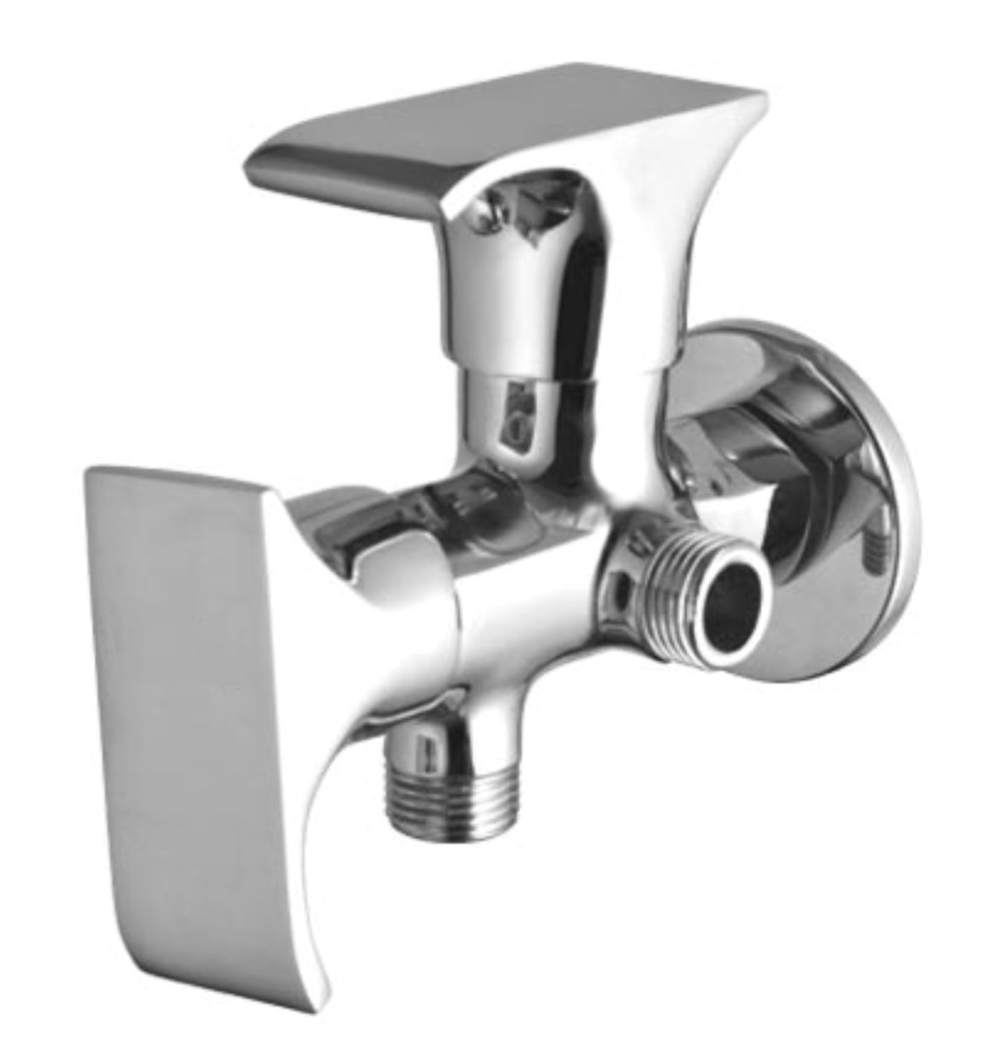 DRIZZLE Brass Swift 2 in 1 Two Way Angle Valve Stop Cock/Angle Tap ...