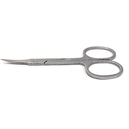 CGBE Cuticle Scissors Extra Fine Curved Blade, Super Slim Scissors for ...