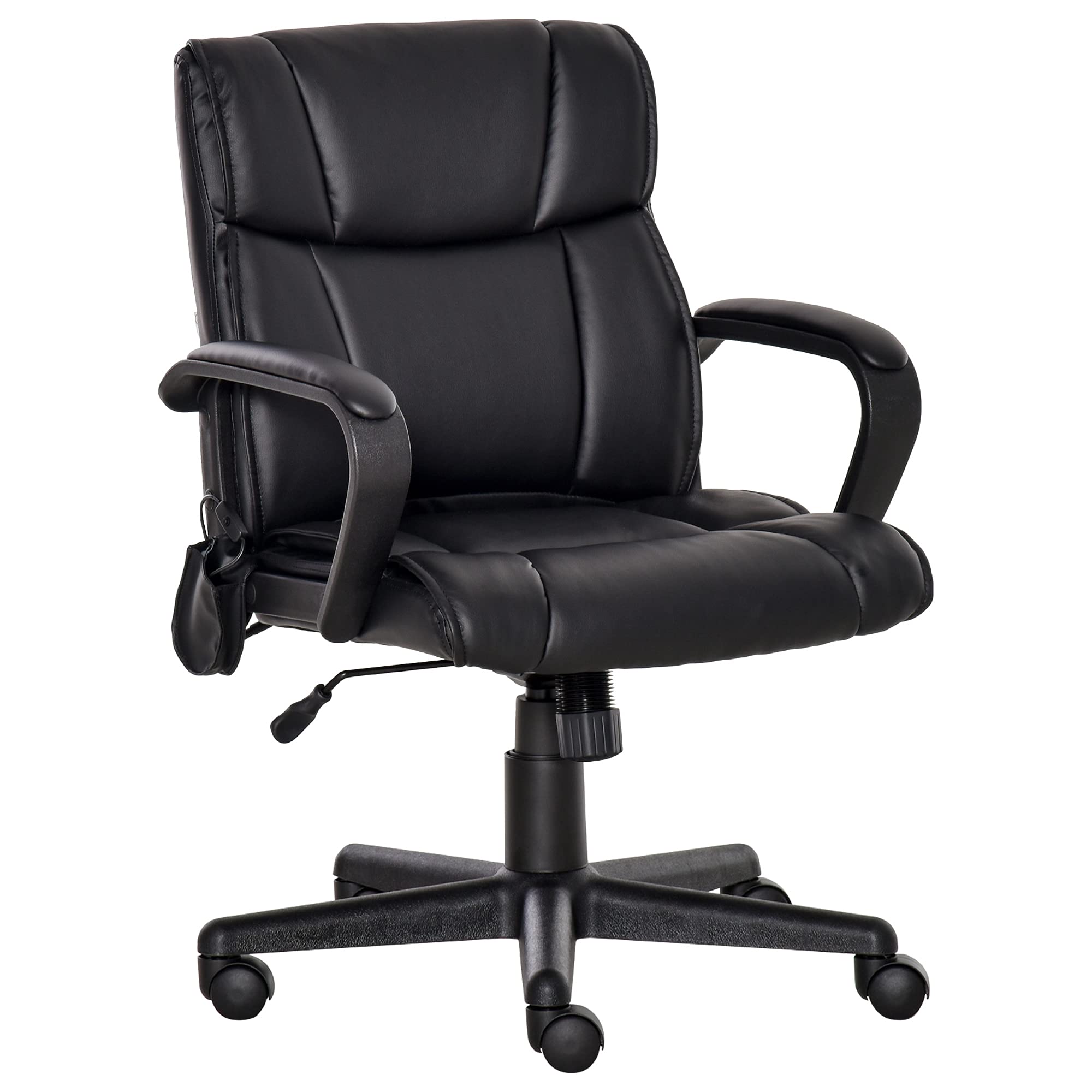 Buy Vinsetto Mid-Back Massaging Office Chair with Adjustable Height, 2 ...