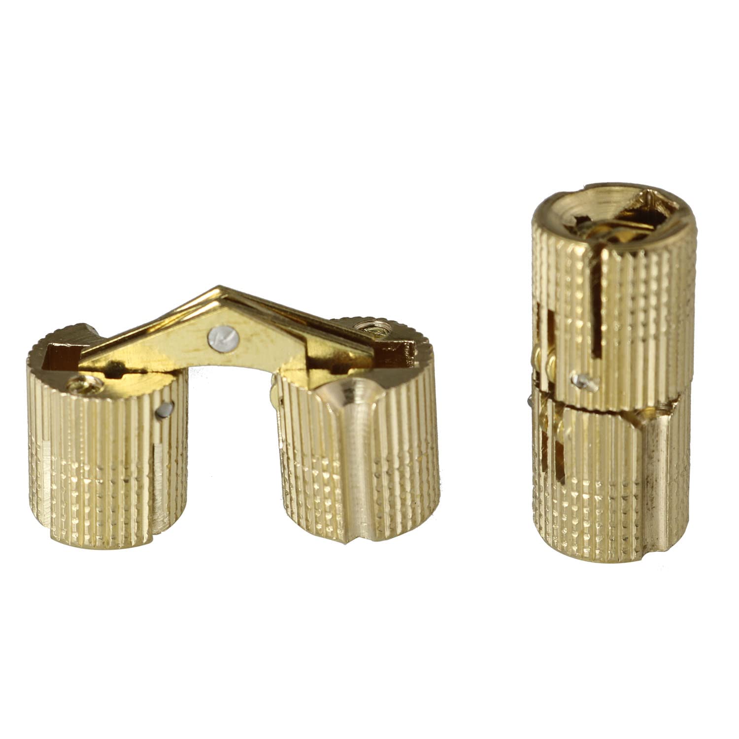 Buy YHXiXi 2PCS 180 Degree Opening Angle Cabinet Hinges Invisible Brass ...