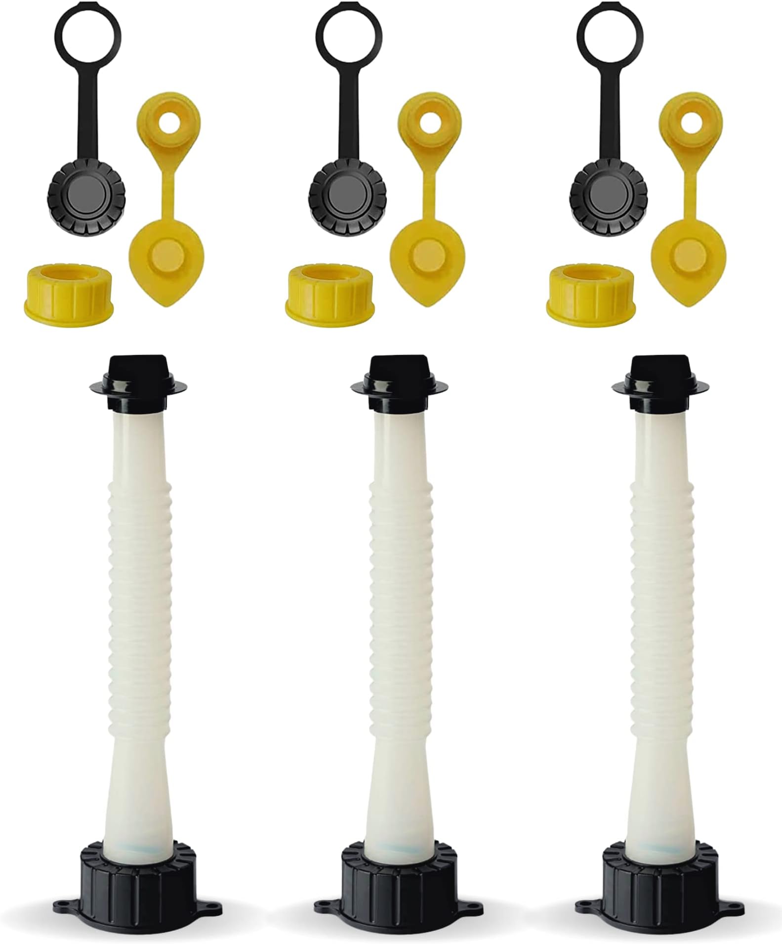 Amazon.com: Universal Gas Can Spout Replacement 5 Gal (3 Pack) Gas Can ...