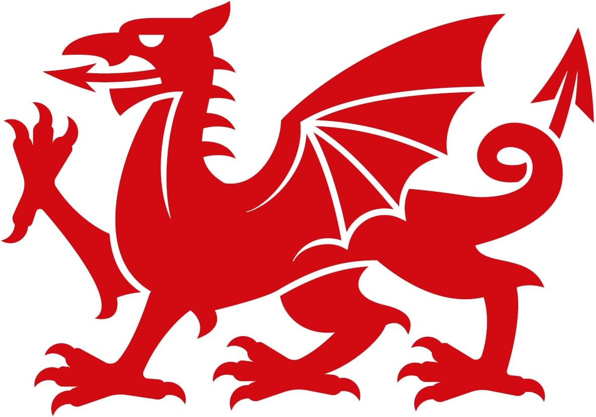 Welsh Dragon Cymru Wales Car Van Bumper Window Vinyl Decal Sticker ...