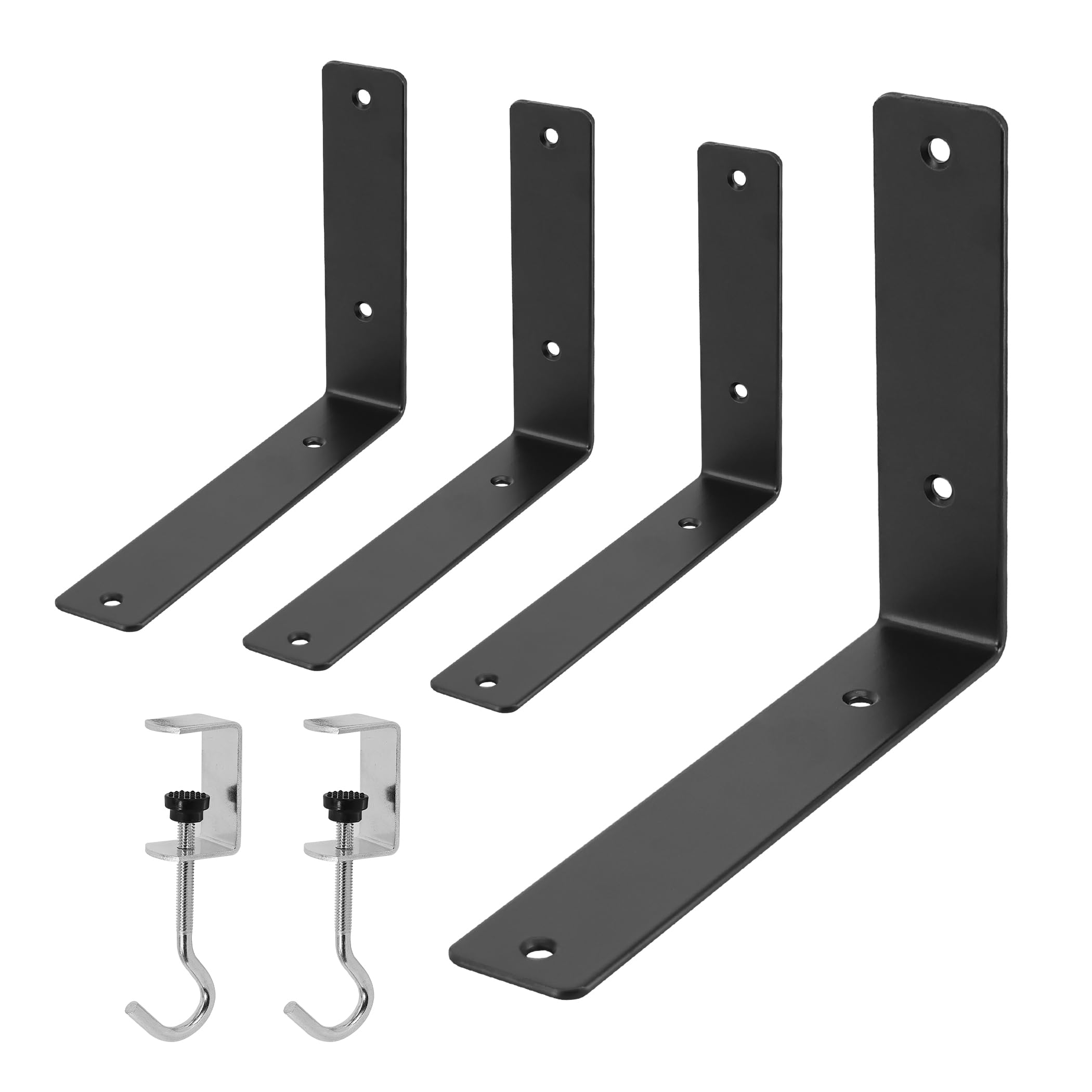 Amazon.com: Redunest L Floating Shelf Brackets,4 Pack Heavy Duty L ...