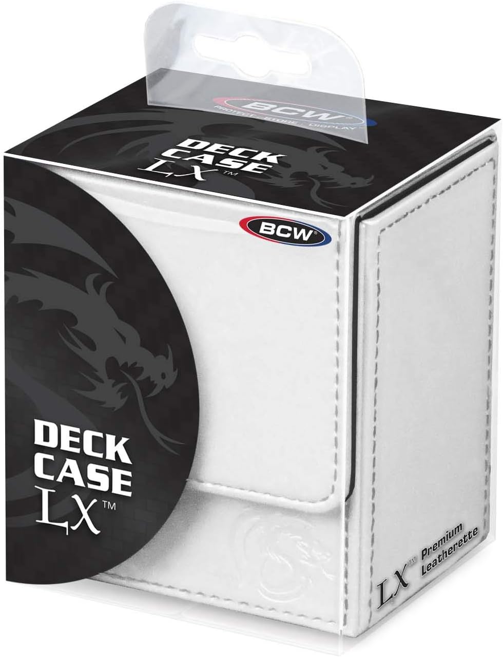 Amazon.com: BCW Deck Case LX | Holds 80 Sleeved Gaming Cards | White ...