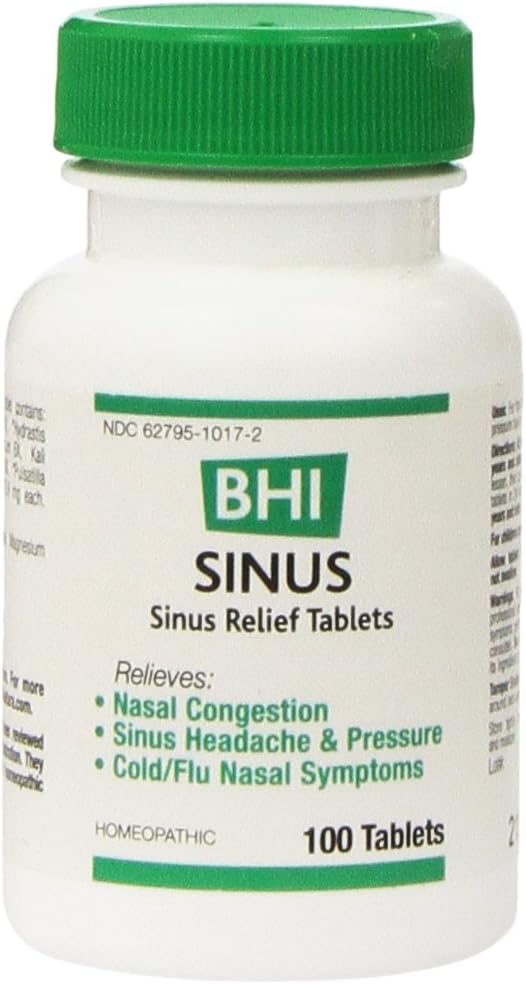 Amazon.com: BHI Sinus Relief Tablets 100 Ct : Health & Household