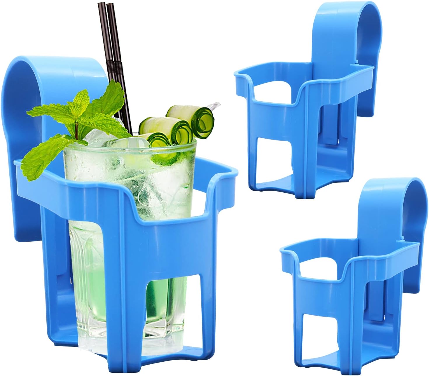 Yuhtech 4 Pcs Portable Pool Cup Drinks Holder Swim Pool Cup Holders Set ...