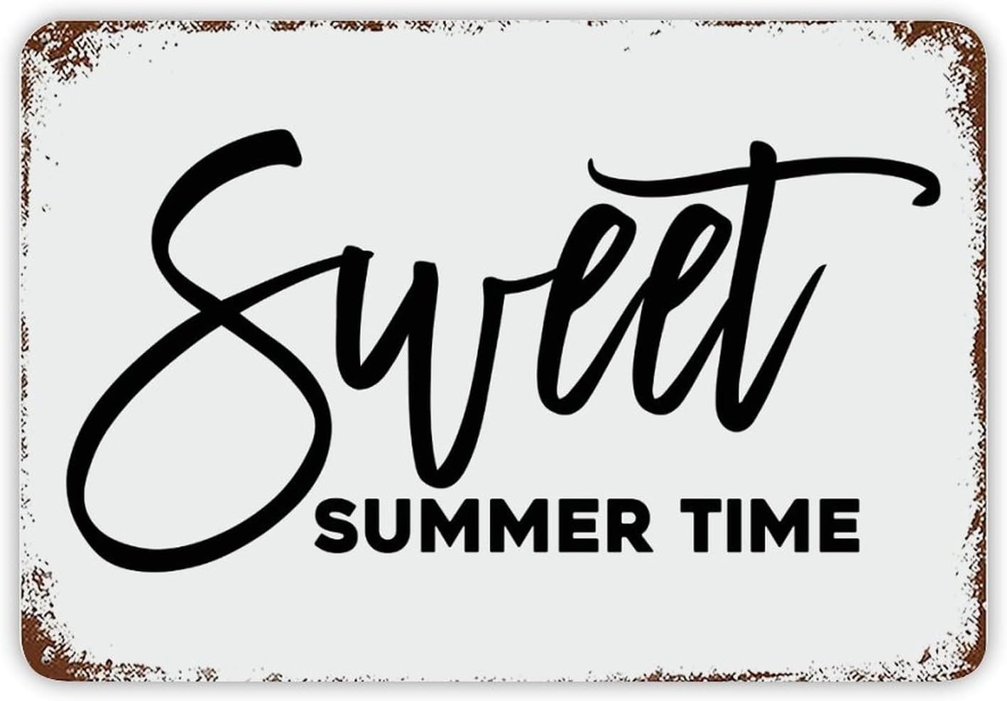 Amazon.com: Metal Sign Sweet Summer Time Aluminum Sign Vintage ...