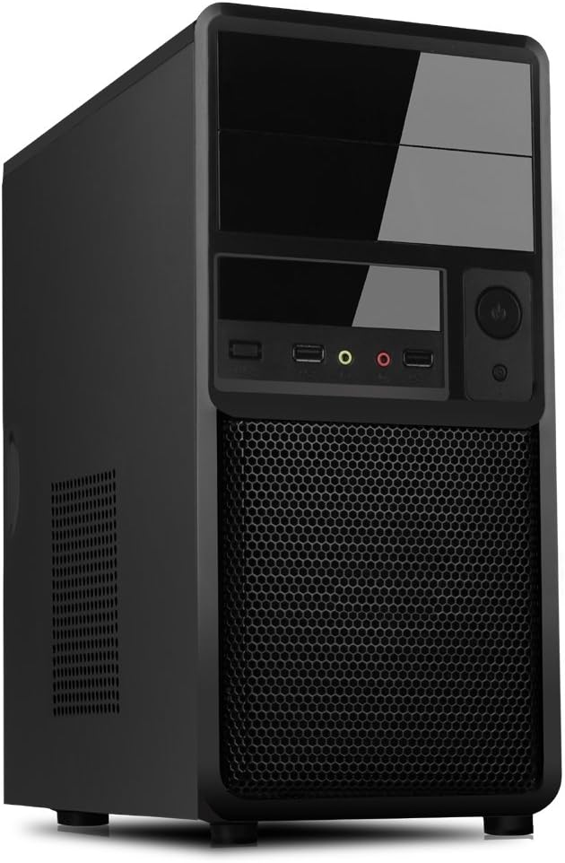 Itek Case SPIDER Mini Tower mATX con psu 500W USB3 Black Mesh : Amazon ...