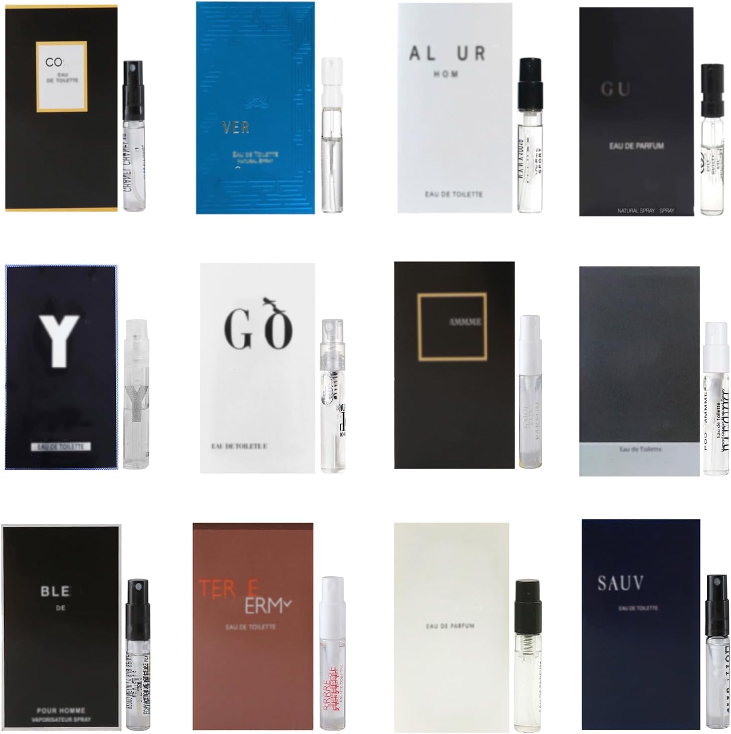 Amazon.com : BPAAT Men's Perfume Sampler Set 6 Premium Cologne Samples ...