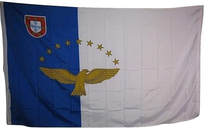 Amazon.com : AZ FLAG - Azores Flag - 3x5 Ft - 100D Polyester Portugal ...