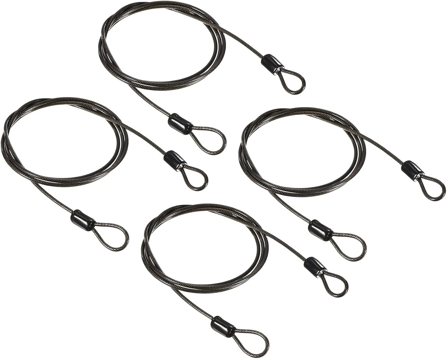 PATIKIL Security Steel Cable 2.5mm x 1m/3.28ft Coated Luggage Lock Wire ...