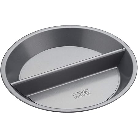 Amazon.com: Chicago Metallic Professional Non-Stick Split Decision Pie ...