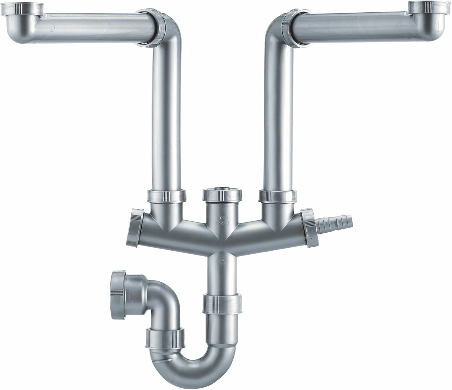 Franke Plumbing Kit - Siphon Kit 2 for 2 Bowl Sink : Amazon.co.uk ...