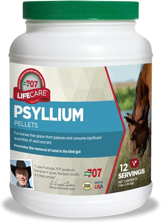 Amazon.com : Formula 707 Psyllium Pellets Equine Supplement (3lb Jar ...