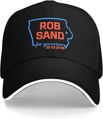 Rob Sand 2026 hat Rob Sand for Iowa Governor Baseball Cap at Amazon Men ...