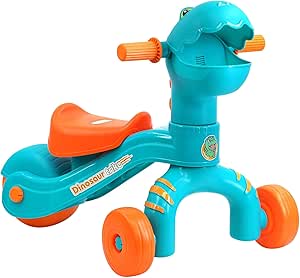 Kids Dinosaur Trike, Ride On Bike with Dino Roar Sounds, Music, Lights ...