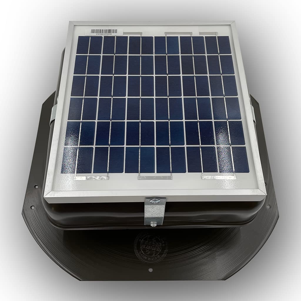 Best Solar Powered Roof Vents Air Vent 800 CFM Weatherwood Galvanized