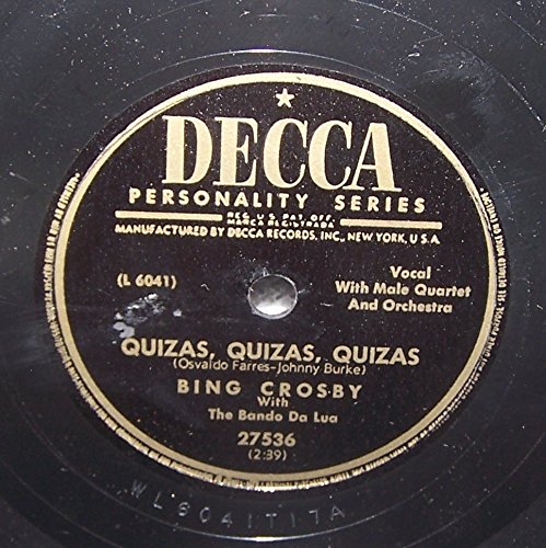 Amazon.com: Quizas, Quizas, Quizas / Maria Bonita 10" shellac 78 RPM ...