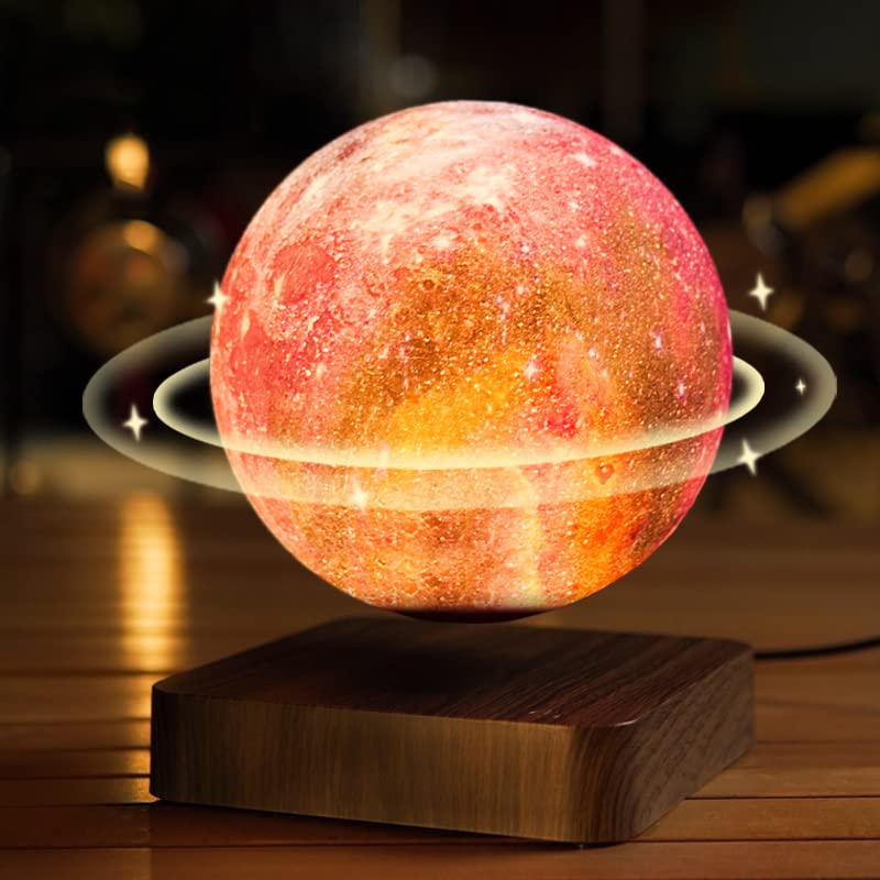 HCNT Levitating Moon Lamp,Floating Galaxy Night Light,3D Moon Light ...