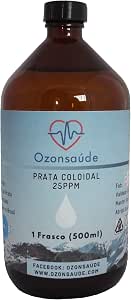 Prata Coloidal Pura 25ppm - 500ml : Amazon.com.br: Alimentos e Bebidas