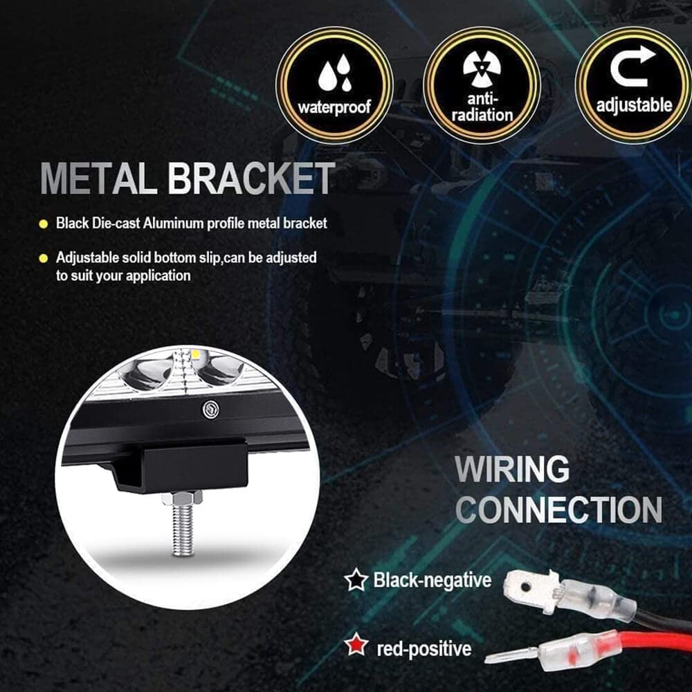 Snapklik.com : 7 Inch LED Light Bar, 240W Led Pods Light