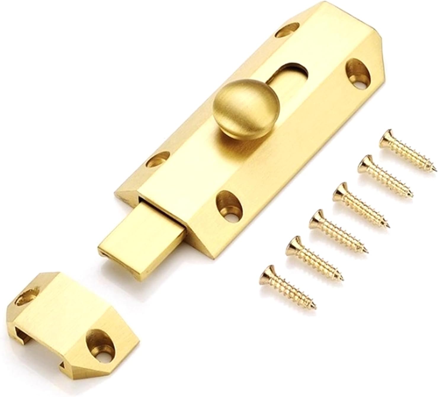 Security Slide Latch Door Lock Bolt,Slide Door Locks,3.7" Pure Solid ...