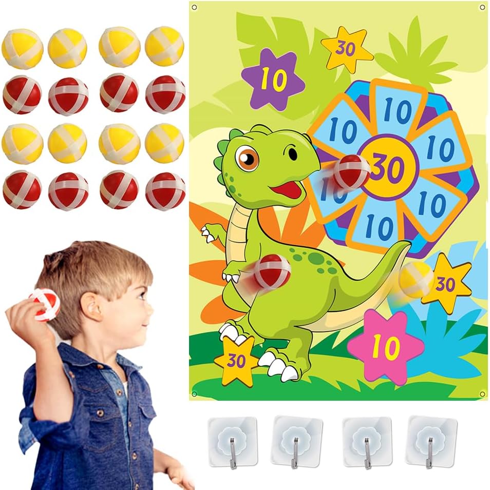 CHANG HUI Large Bounce N Score Target Toss Game 4-in-1 Foam Bouncy Ball ...