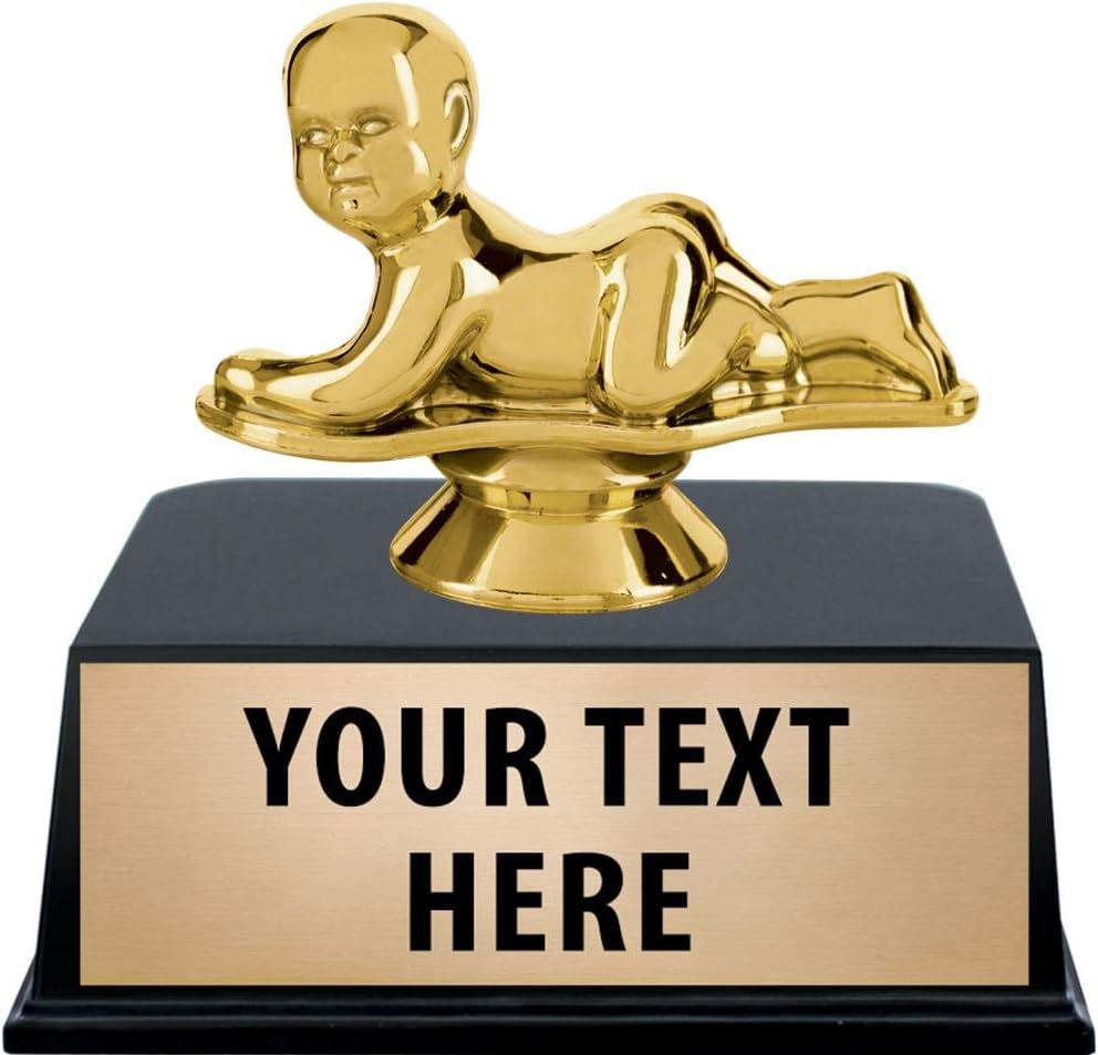 Buy Crown Awards Prone Baby Trophies with Custom Engraving, 4.25 ...