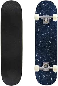 Amazon.com : Sparkling Nights Sky Stars Dark Space View Skateboards for ...