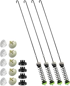 Amazon.com: W11130362 Washer Suspension Rod Kit Compatible with ...
