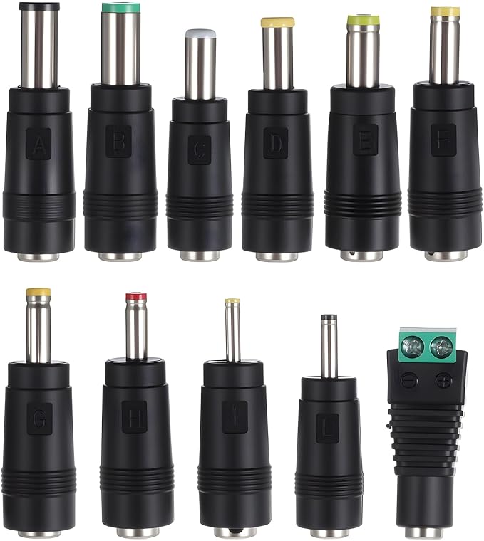 Amazon.com: DC Adapter Plug, 11 Pcs Universal 5.5 mm x 2.1 mm DC AC ...