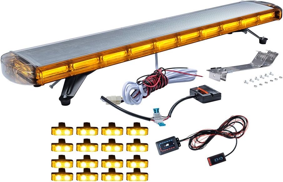 Amazon.com: 47 inch Emergency Warning Truck Strobe Tow Light Bar Roof ...