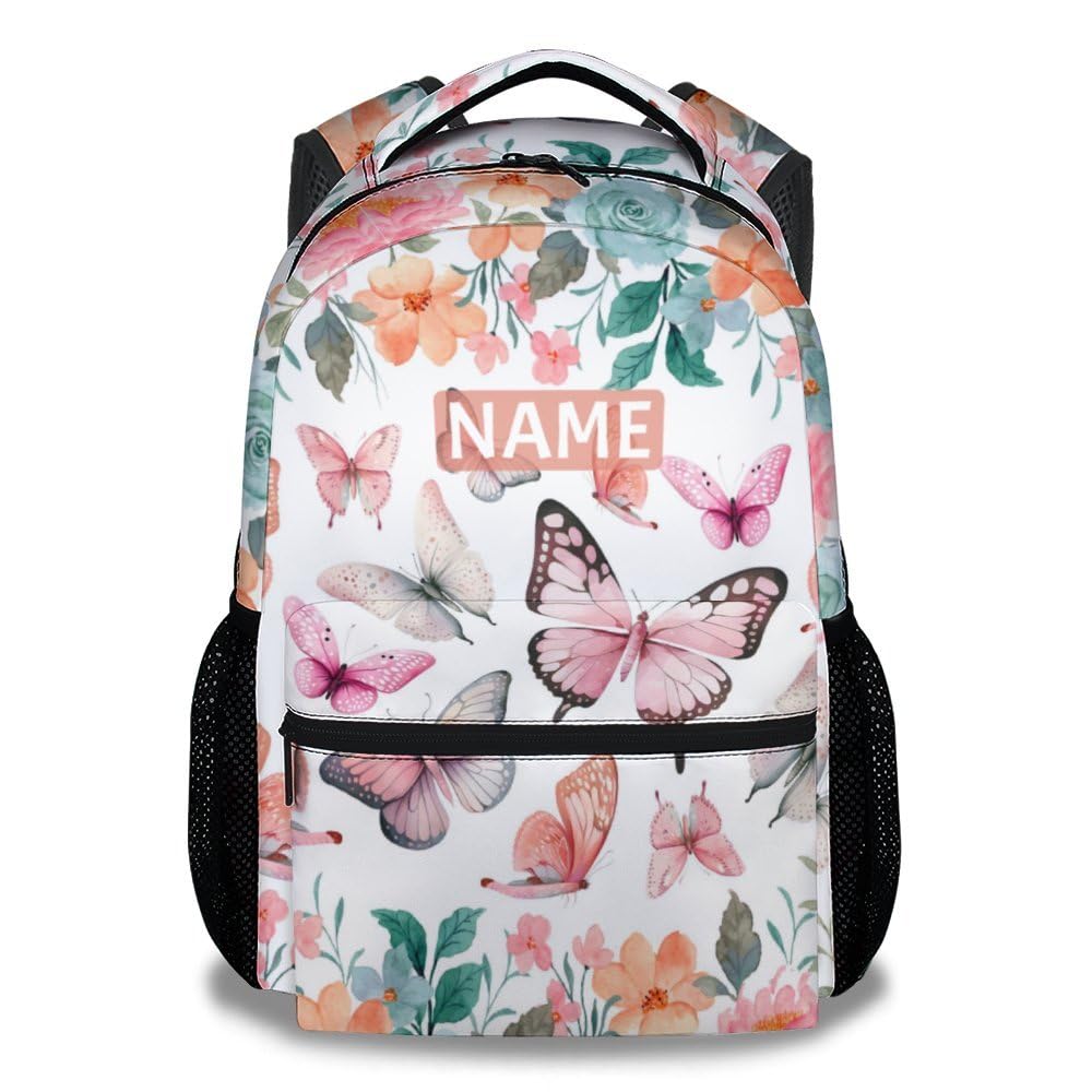 Amazon.com | Personalized Butterfly Backpack for School, Cute Backpacks ...